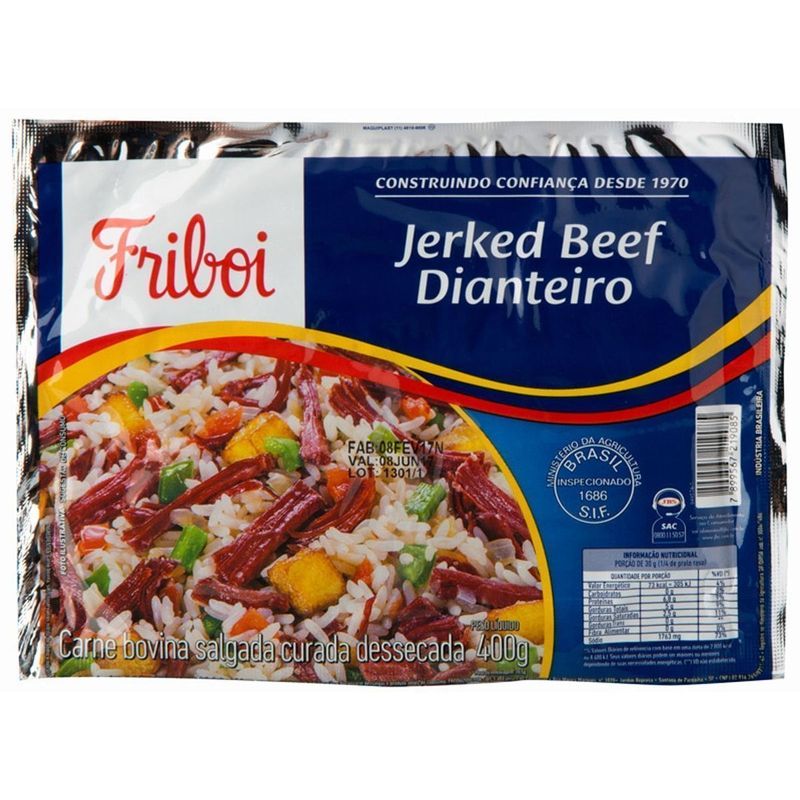 Jerked Beef Dianteiro Friboi Pacote 400g