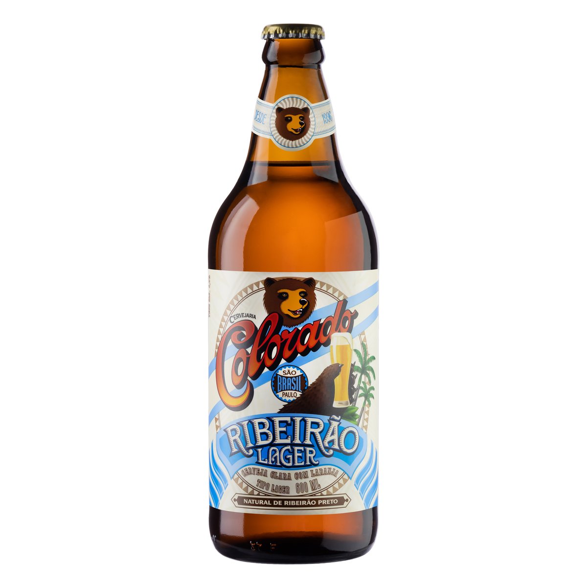 Cerveja Lager Ribeirão Laranja Colorado Garrafa 600ml