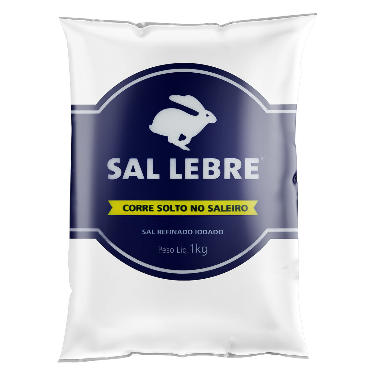 Sal Refinado Lebre Pacote 1kg