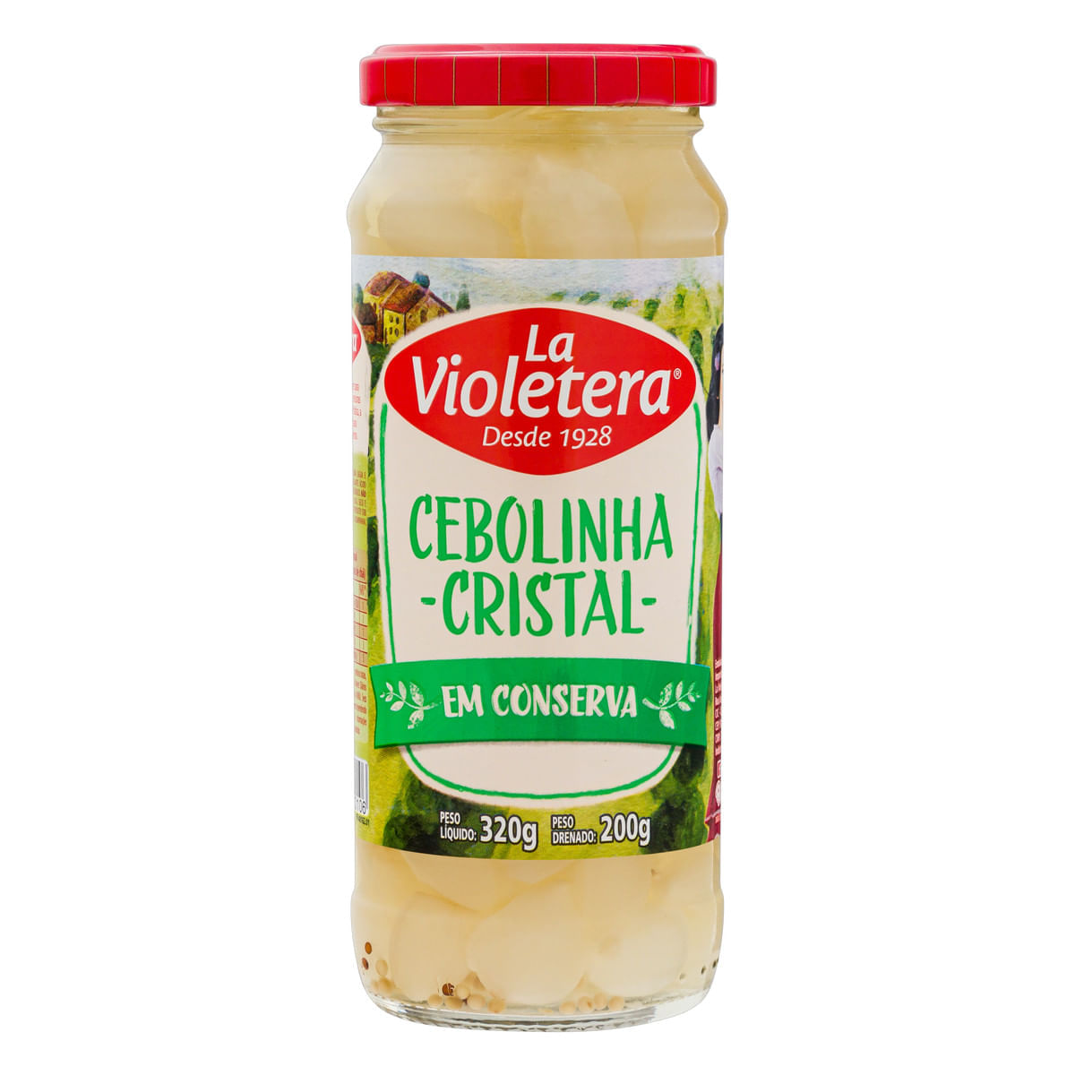 Cebolinha Cristal em Conserva La Violetera Vidro 200g