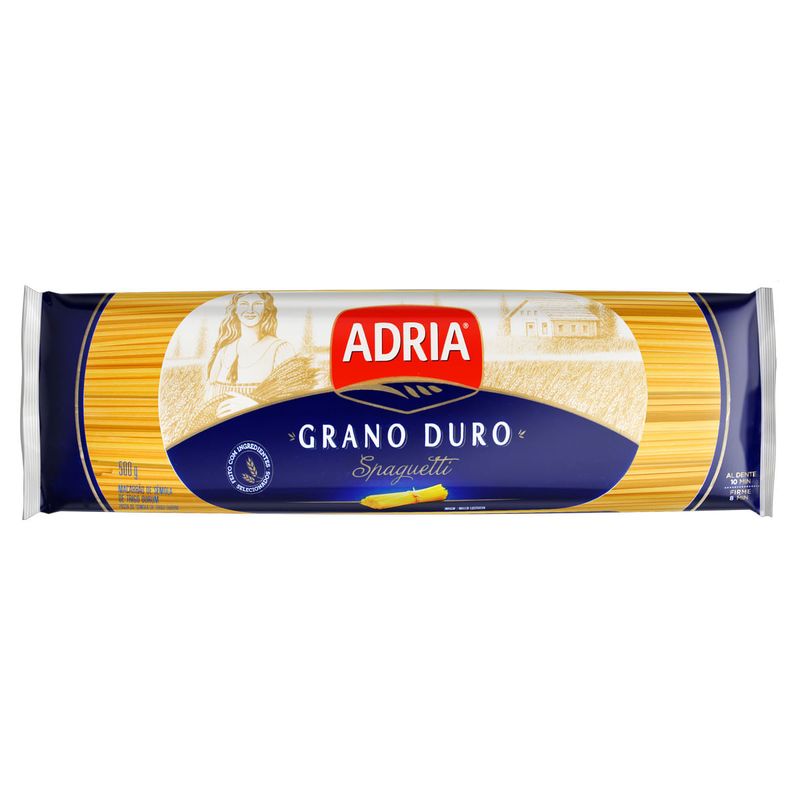 Macarrão de Sêmola Grano Duro Espaguete Adria Pacote 500g Macarrão de Sêmola Grano Duro Espaguete Adria Pacote 500g