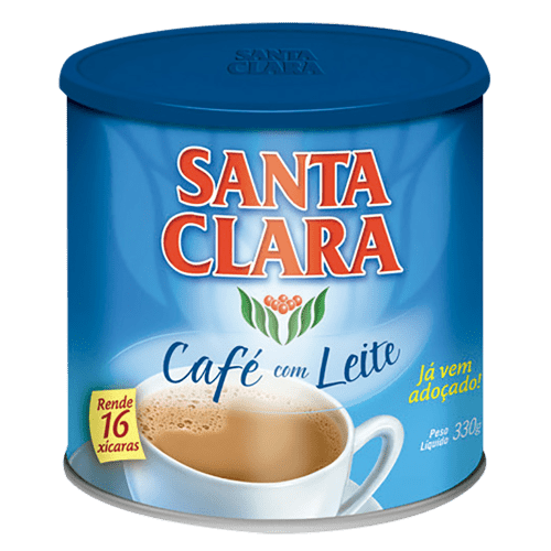 Café Solúvel com Leite Santa Clara Lata 330g