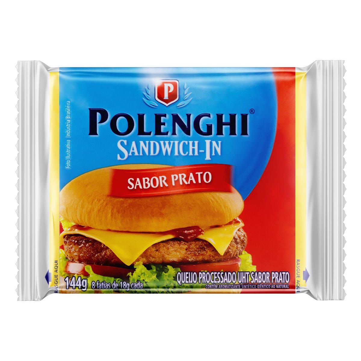 Queijo Processado Prato Polenghi Sandwich-In Pacote 144g