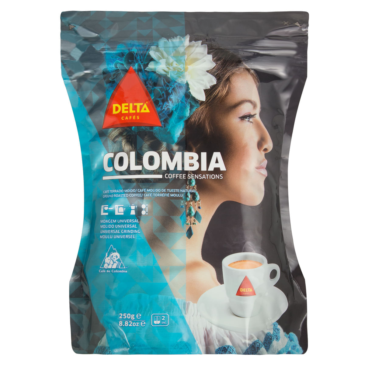 Café Torrado e Moído Colômbia Delta Cafés Sachê 250g