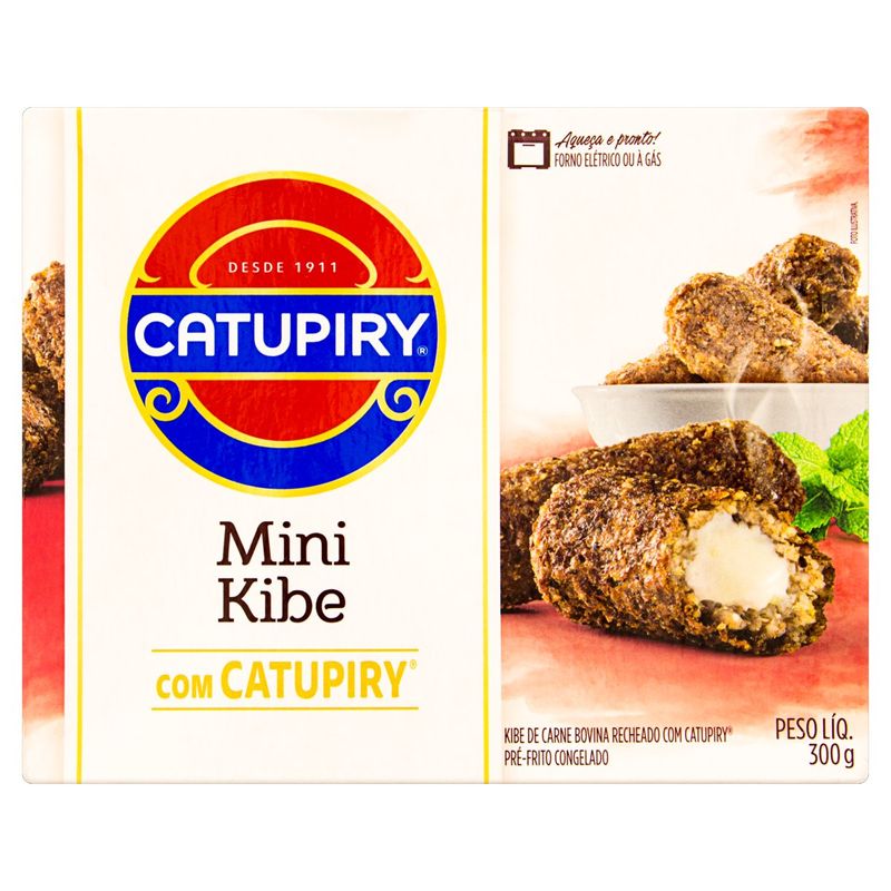 Mini Kibe Congelado com Recheio de Catupiry Mini Salgados Caixa 300g