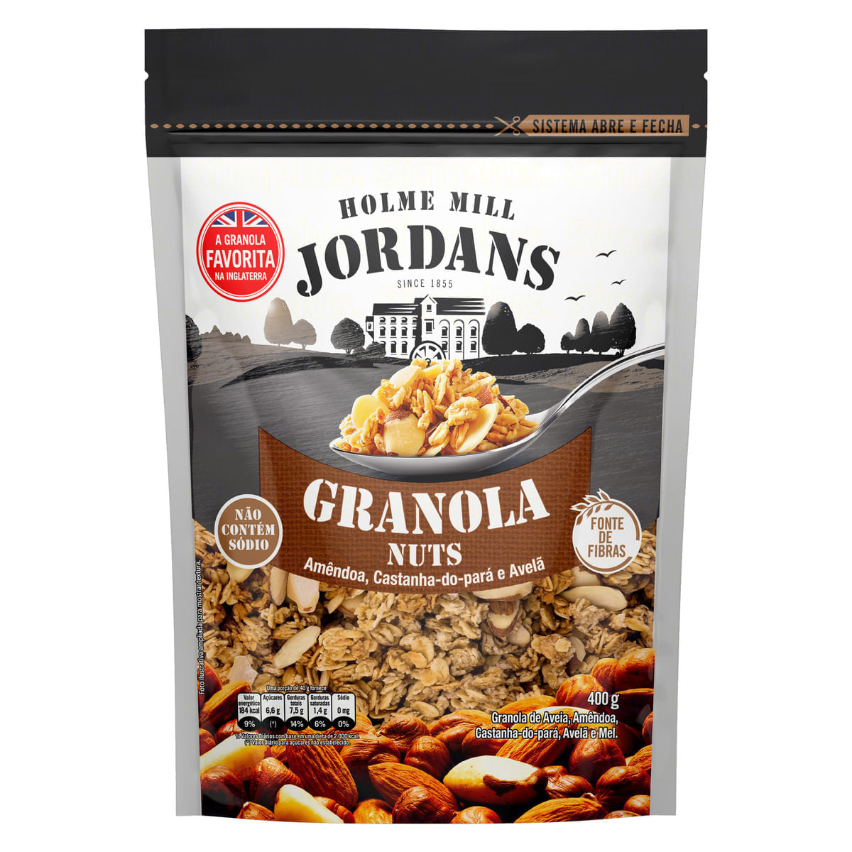 Granola Nuts Jordans Sachê 400g