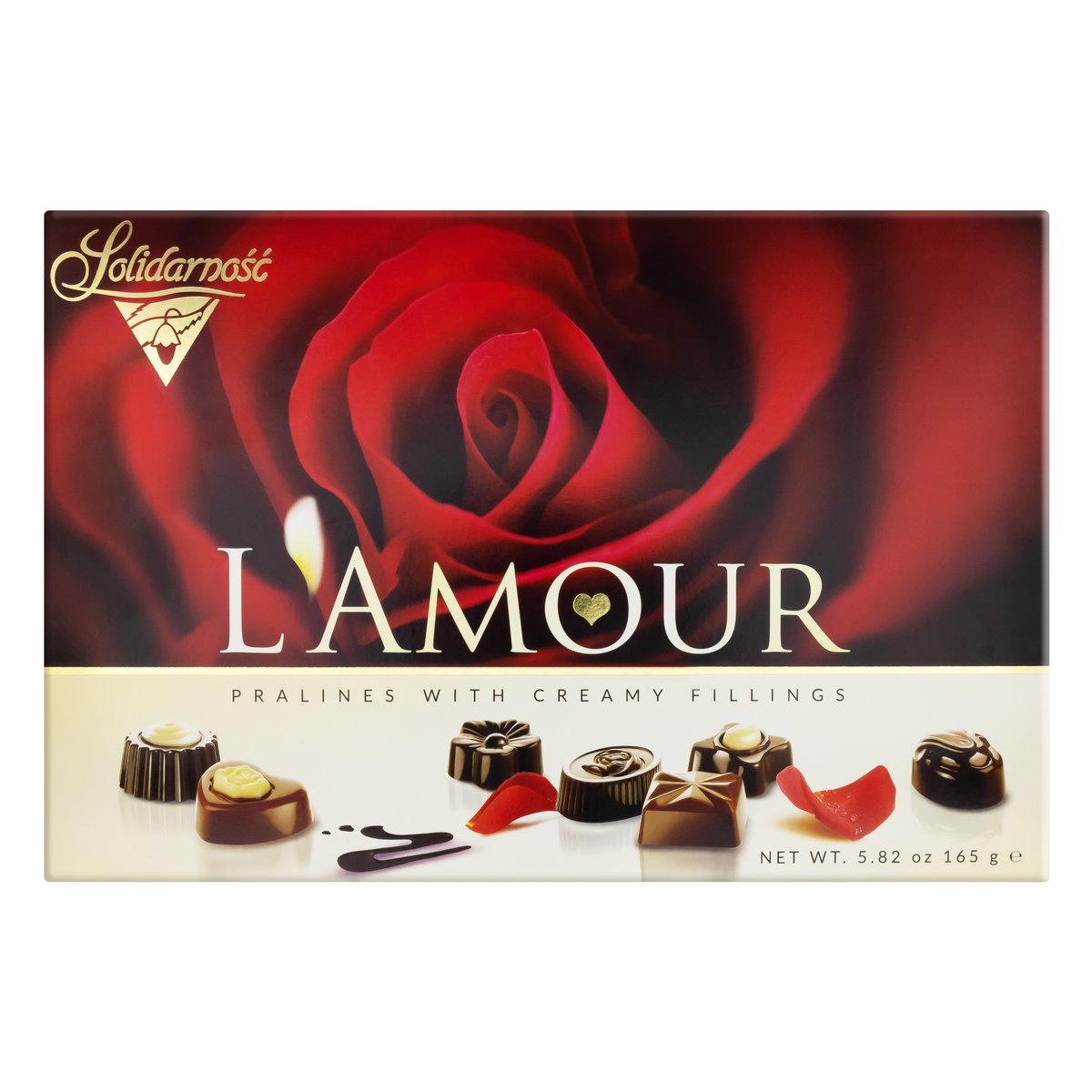 Caixa de Bombom Chocolate Solidarnosc L'Amour 165g