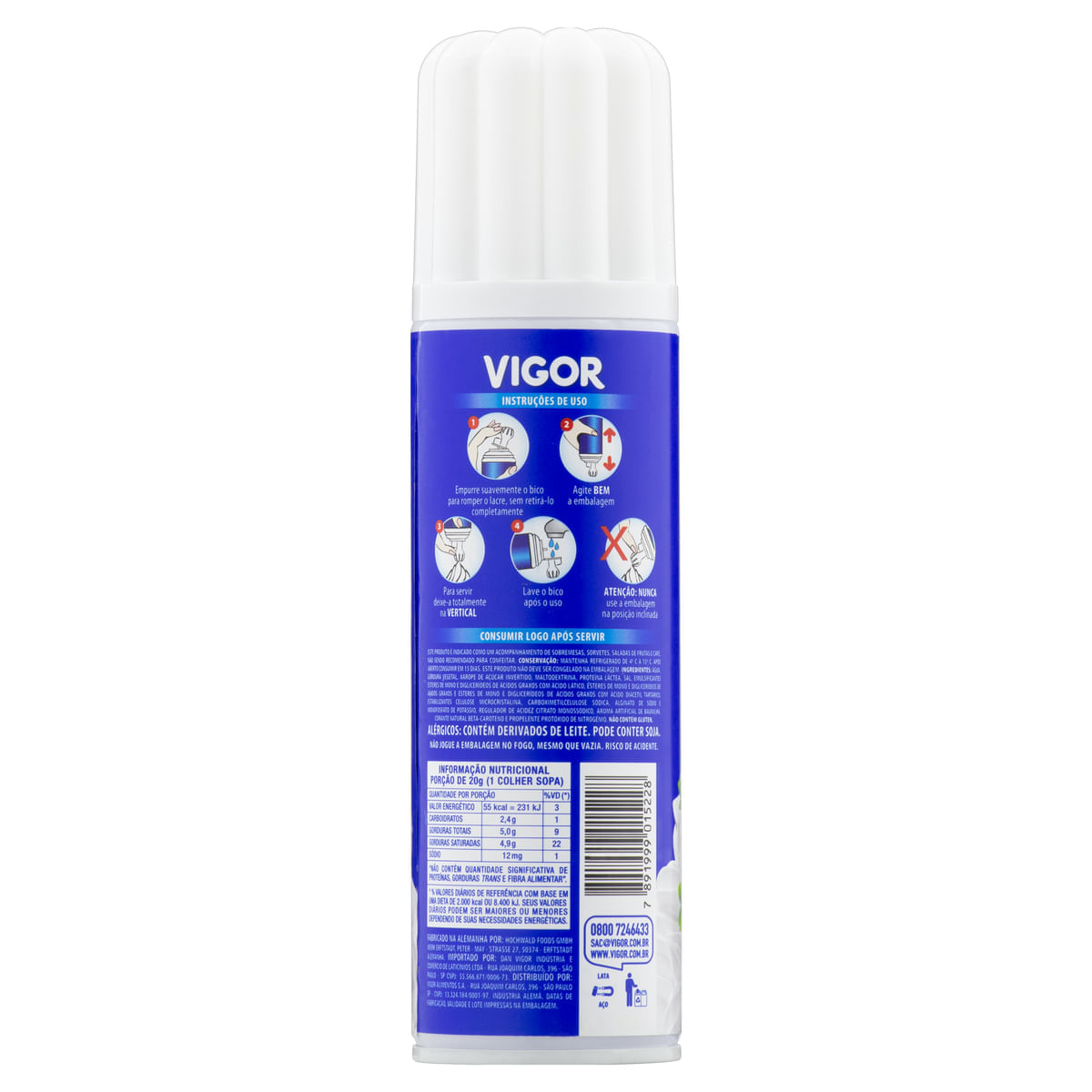 Creme Chantilly Vigor Spray 250g