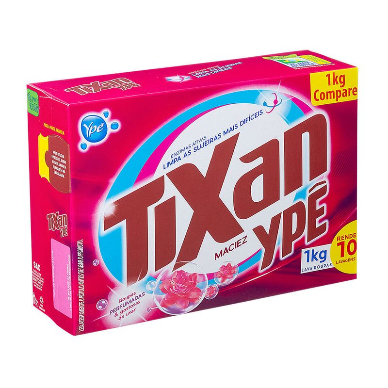 Detergente em Pó Maciez Tixan Ypê Caixa 1Kg