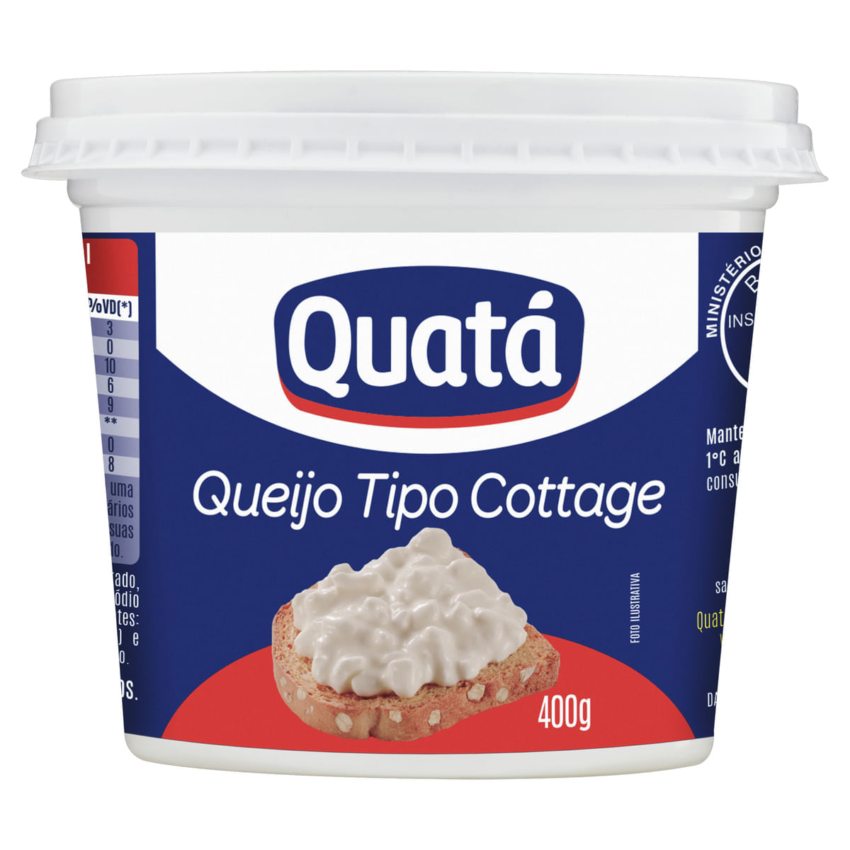 Queijo Cottage Quatá 400g