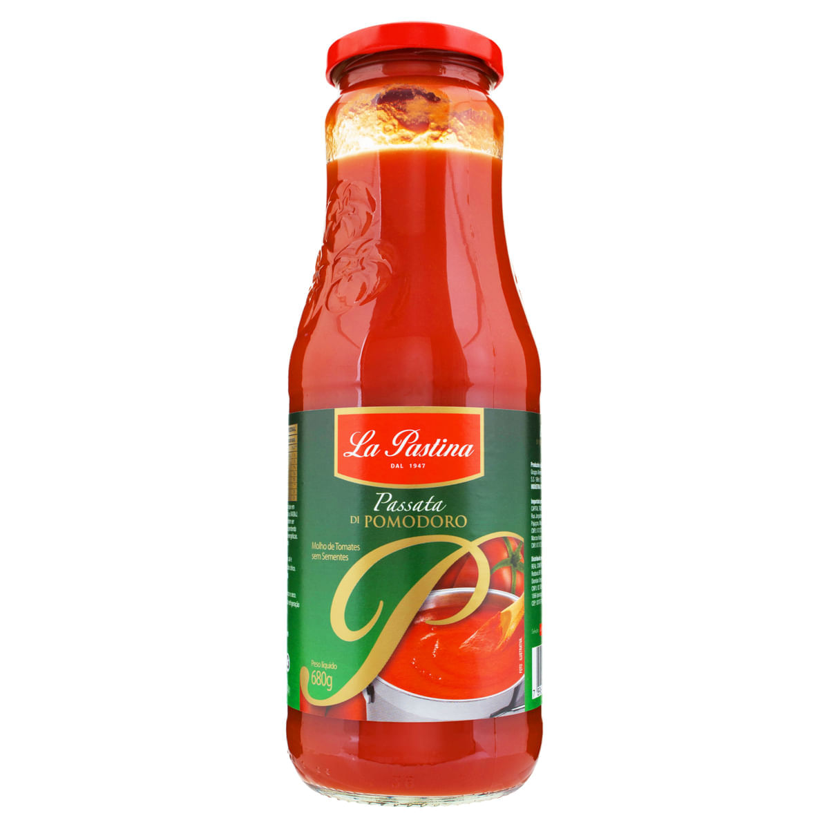 Molho de Tomate Passata La Pastina Vidro 680g