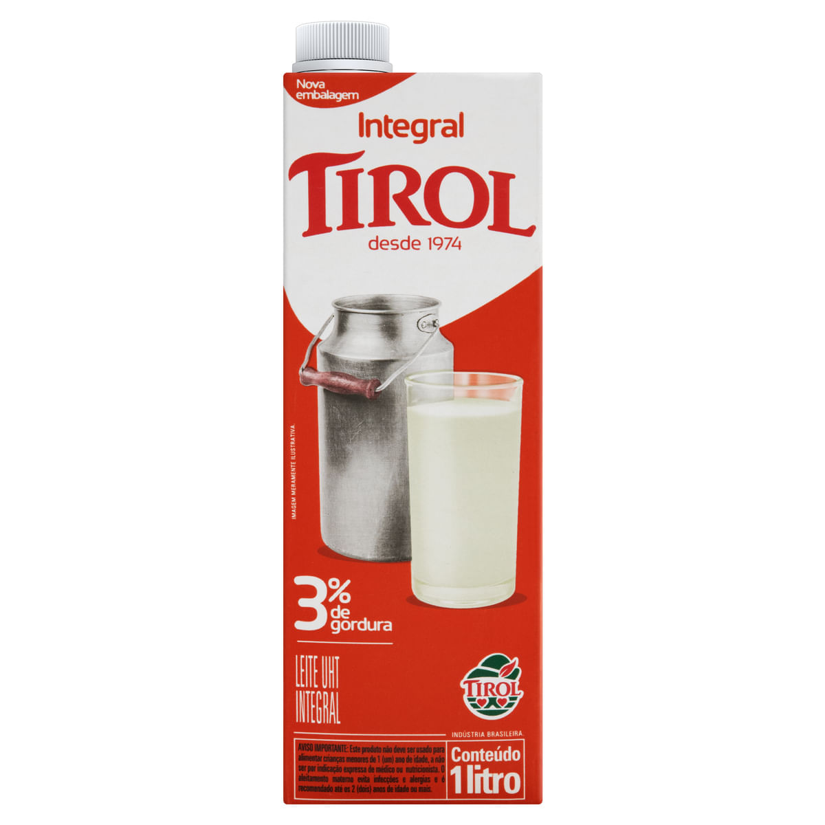 Leite Integral Tirol Caixa 1l
