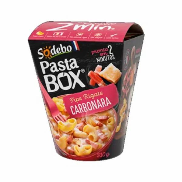 Prato Pronto Pasta Box Carbonara Sodebo Pote 310g