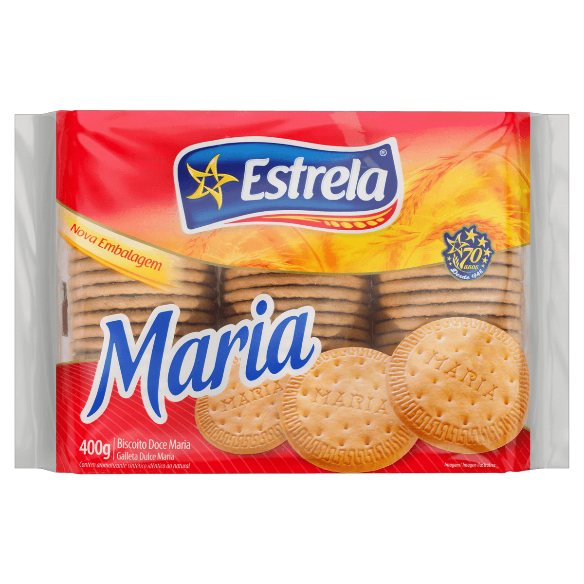Biscoito Maria Estrela Pacote 400g