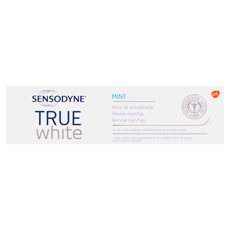 Sensodyne True White Creme Dental para Dentes Sensíveis 100g