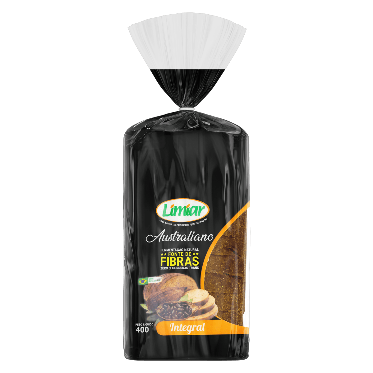 Pão Australiano Integral Limiar Pacote 400g