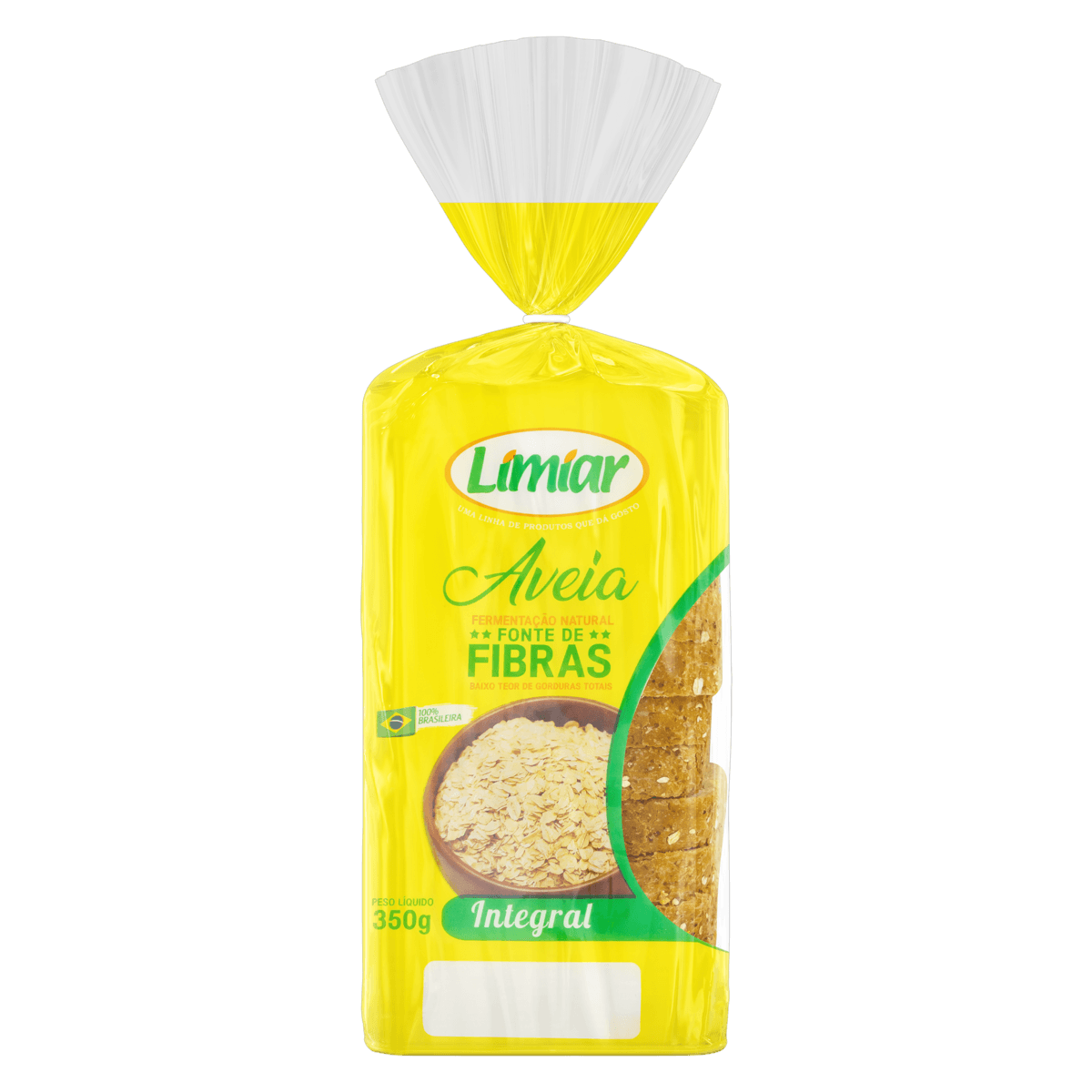 Pão de Forma Integral Aveia Limiar Pacote 350g