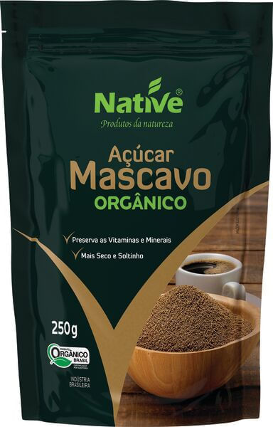 Açúcar Mascavo Orgânico Native Sachê 250g