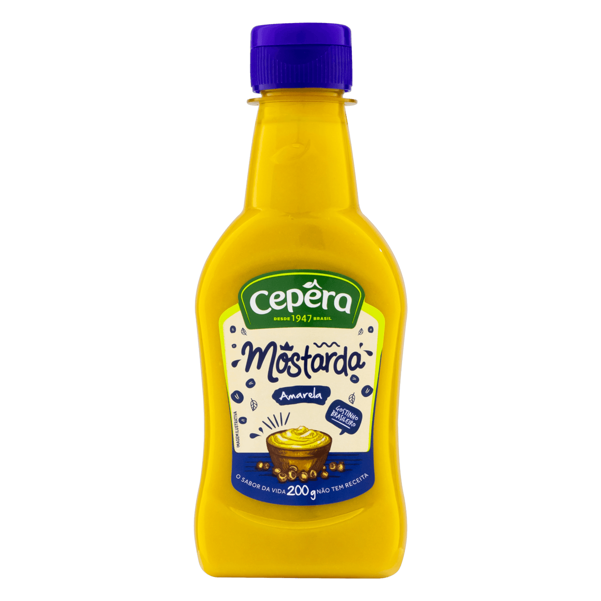 Mostarda Amarela Cepêra Frasco 200g