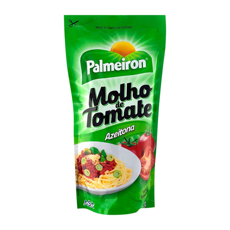 Molho de Tomate Azeitona Palmeiron Sachê 340g