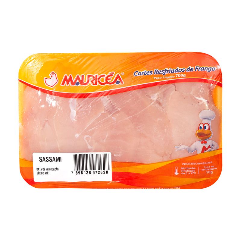 Filézinho de Frango Sassami Mauricéa Bandeja 700g