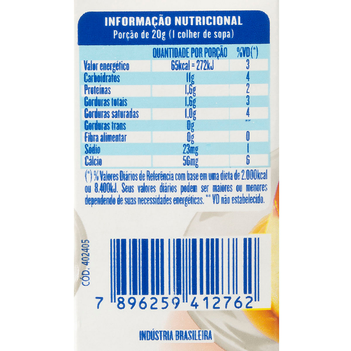 Leite Condensado Integral Camponesa Embaré Caixa 395g