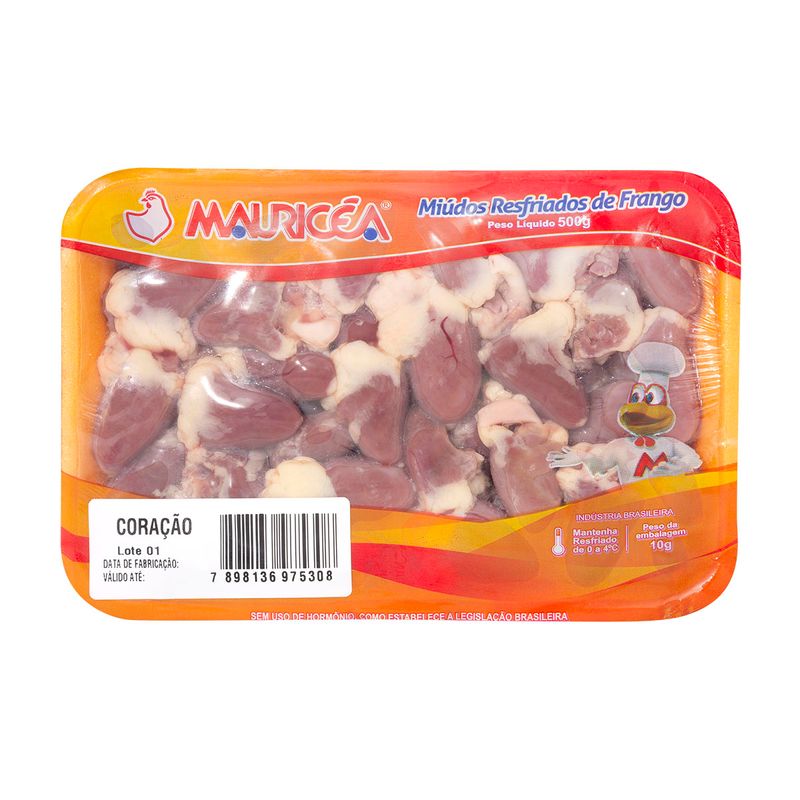 Coração de Frango Mauricéa Bandeja 500g