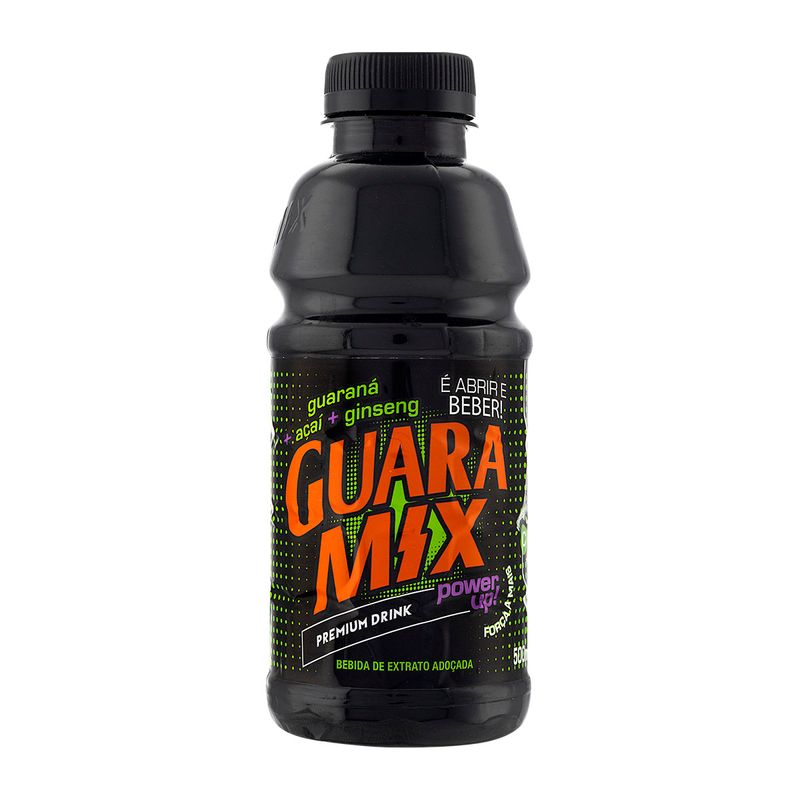 Guaraná Açai e Ginseng Premium Guaramix Garrafa 500ml