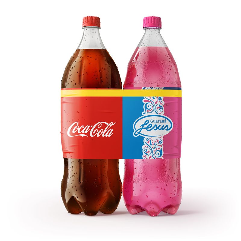 Kit Coca-Cola + Guaraná Jesus 2 Unidades de 2l Cada