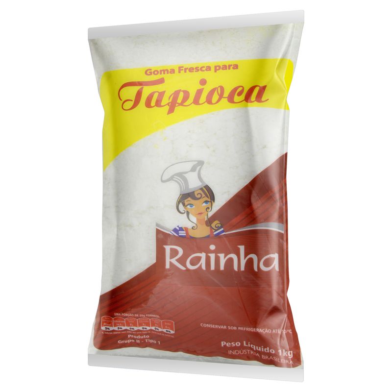 Goma de Mandioca Tapioca Hidratada Rainha Pacote 1kg