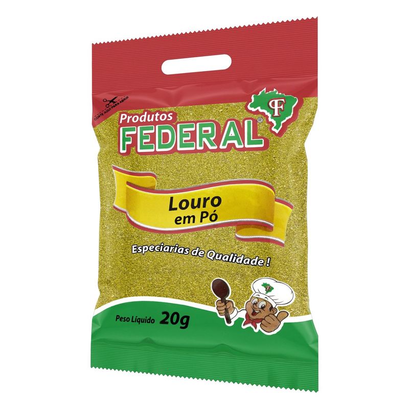 Louro em Pó Federal Pacote 20g