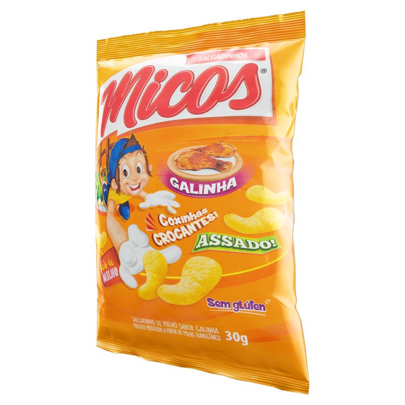 Salgadinho de Milho de Galinha Micos Pacote 30g
