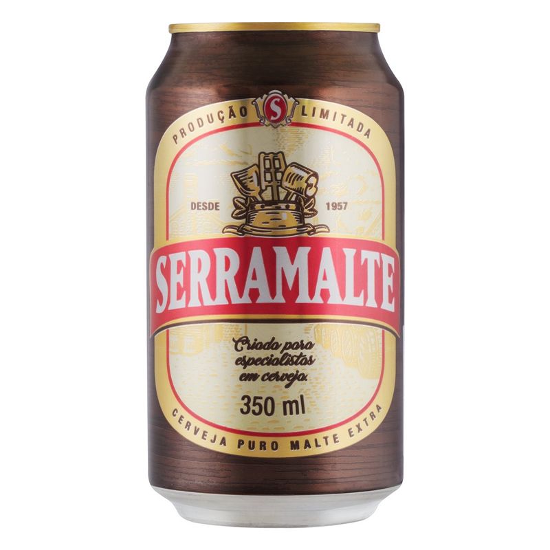Cerveja Puro Malte Extra Serramalte Lata 350ml
