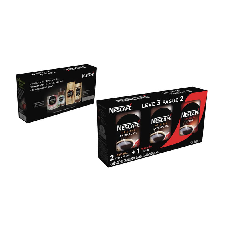 Kit 2 Original Extra Forte + 1 Tradicional Forte Nescafé 150g