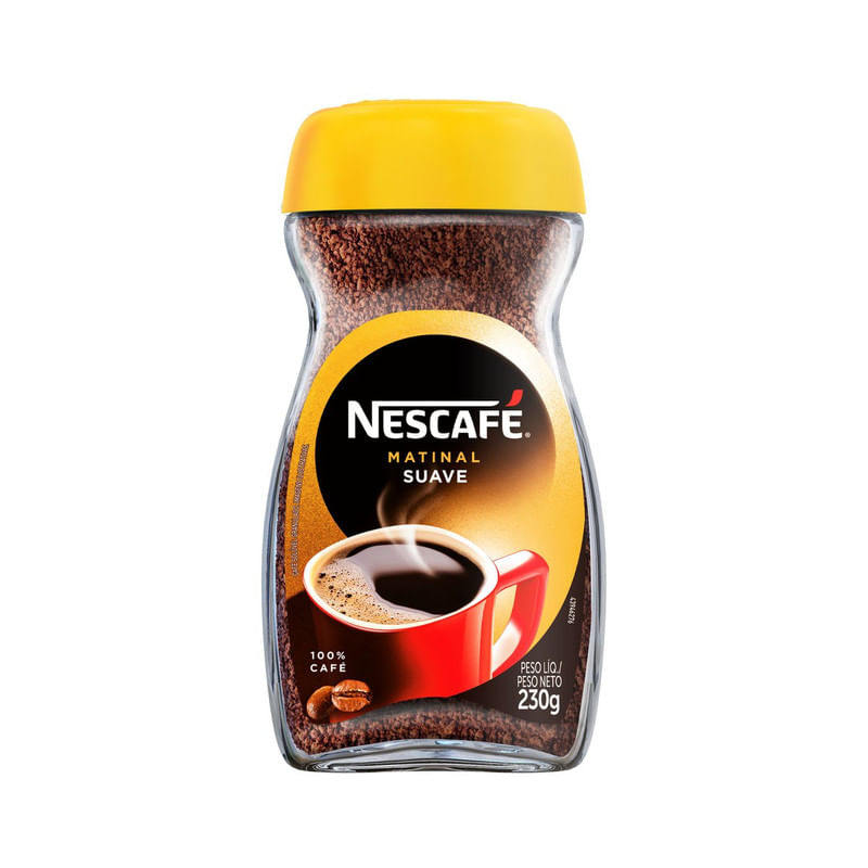 Café Solúvel Granulado Suave Nescafé Matinal Vidro 230g