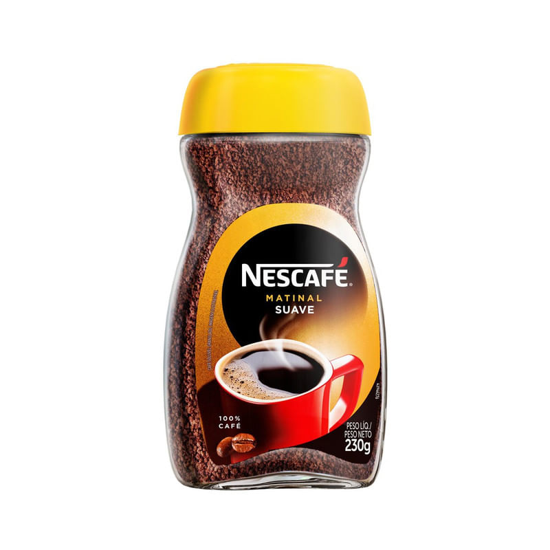 Café Solúvel Granulado Suave Nescafé Matinal Vidro 230g
