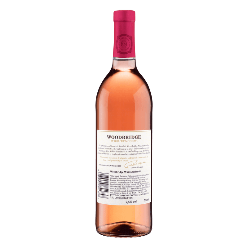 Vinho Rosé Americano Zinfandel California Woodbridge 750ml