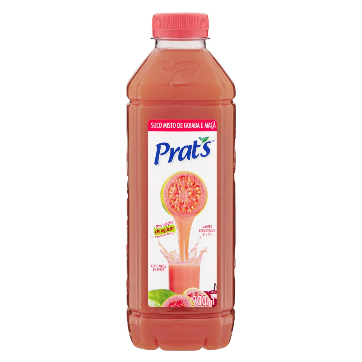 Suco Misto de Goiaba e Maçã Prat's Garrafa 900ml