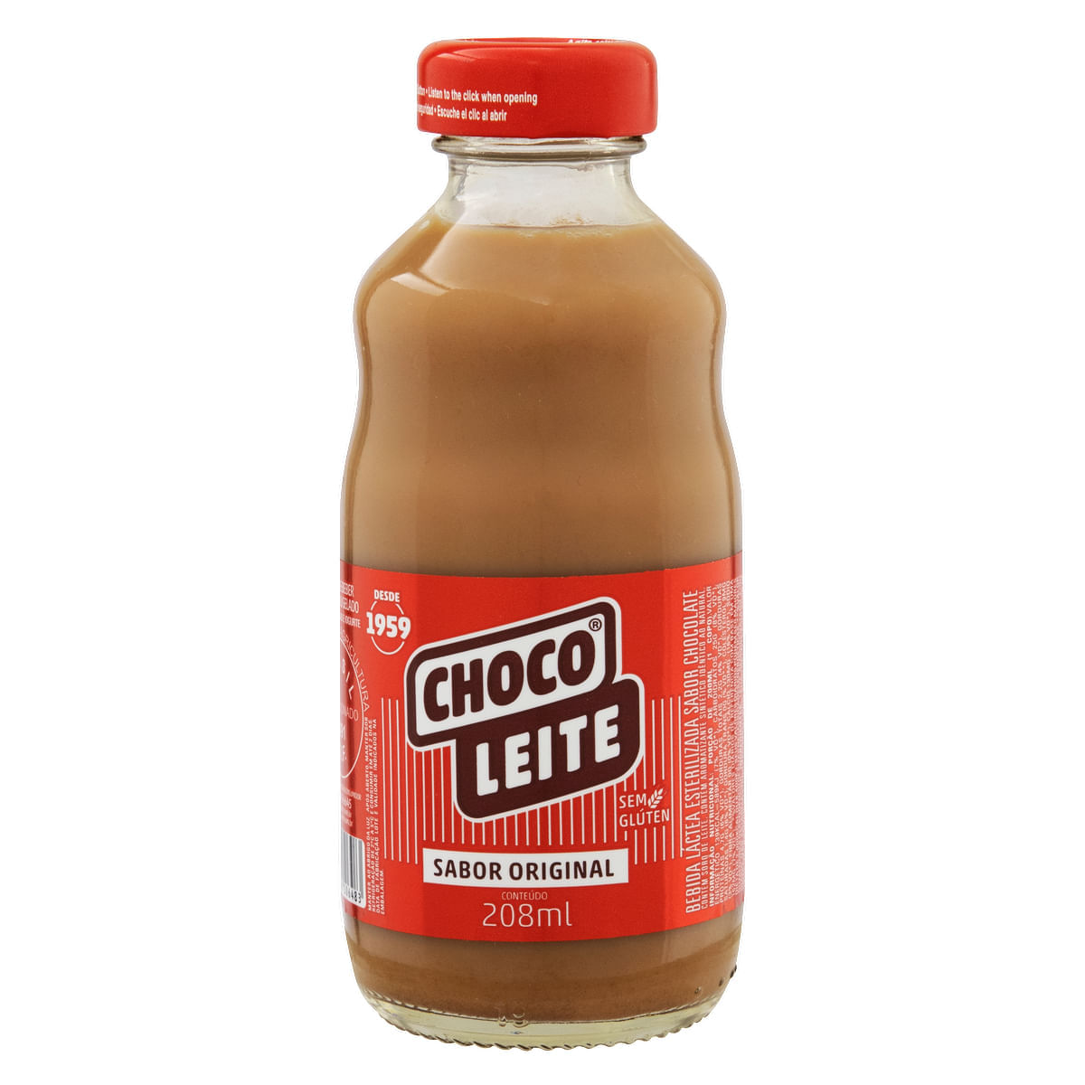Bebida Láctea Esterilizada Original Choco Leite Garrafa 208ml