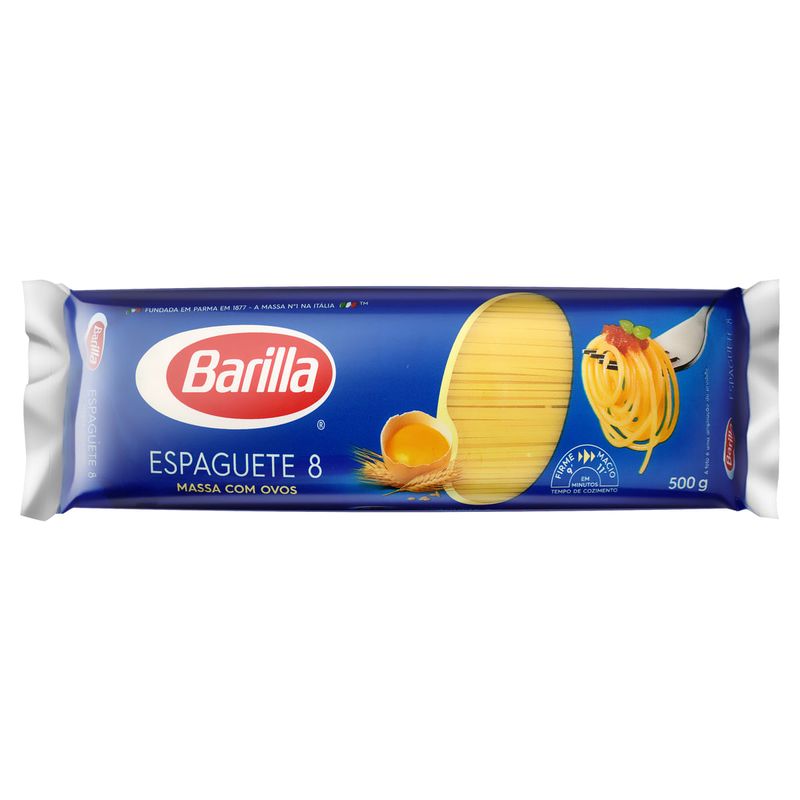 Macarrão com Ovos Espaguete 8 Barilla 500g Macarrão com Ovos Espaguete 8 Barilla 500g