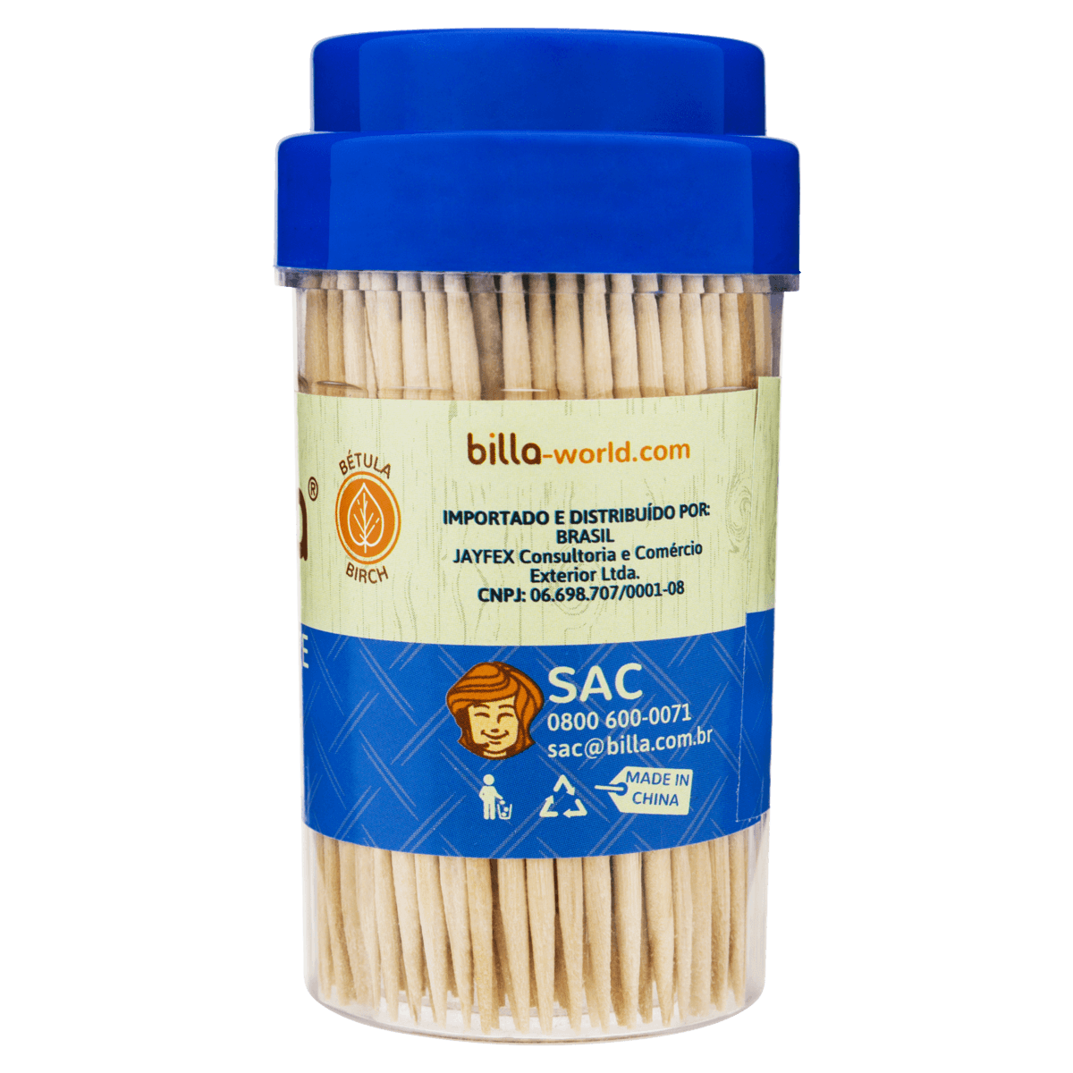 Palito de Dente Billa 250 Unidades Palito de Dente Billa 250 Unidades