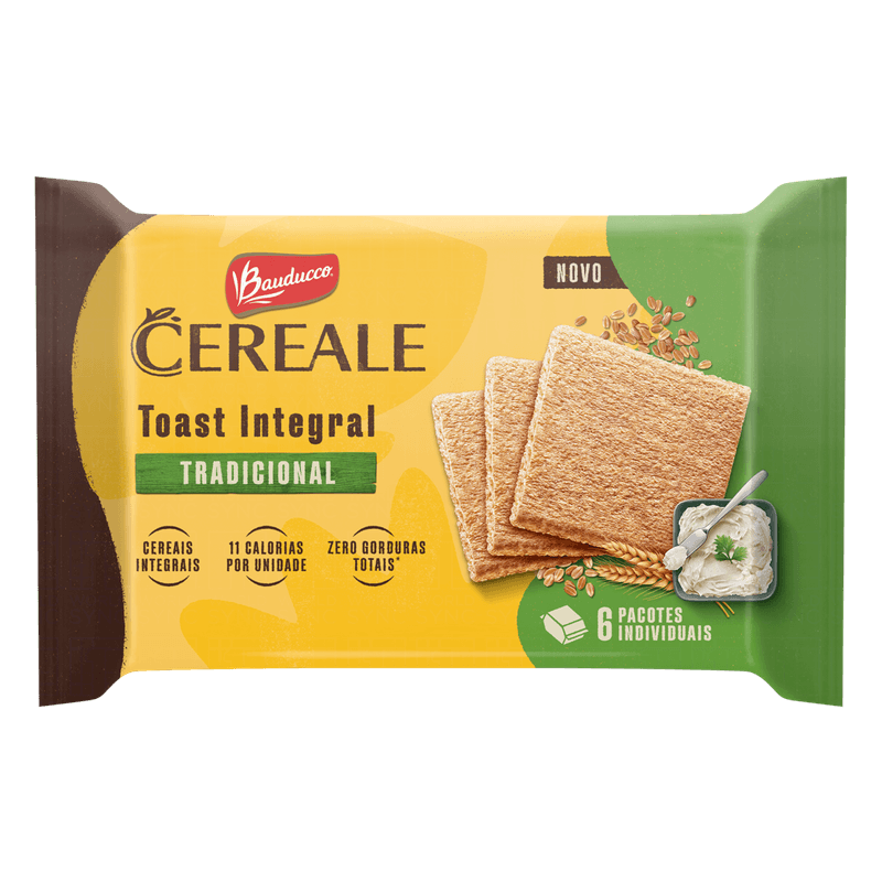 Torrada Integral Tradicional Bauducco Pacote 128g 6 Unidades