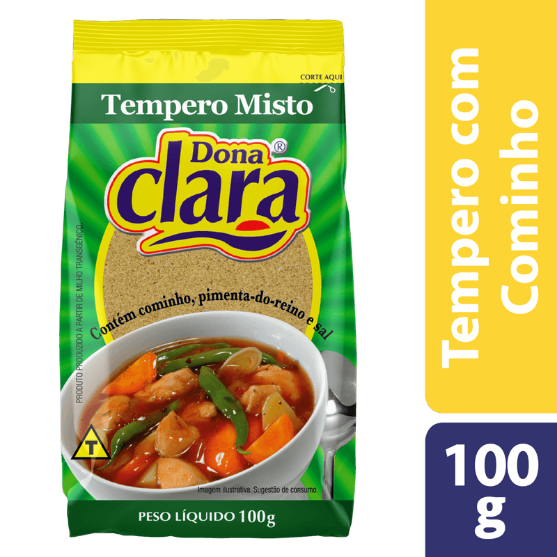 Tempero Misto Dona Clara Pacote 100g