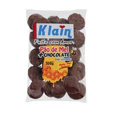 Pão de Mel com Cobertura de Chocolate Feito com Amor Klain Pacote 300g
