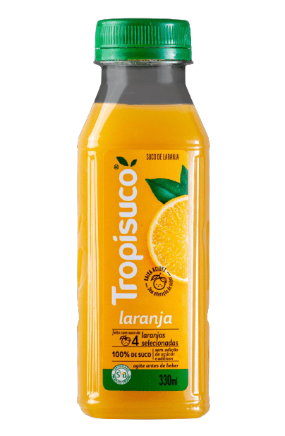 Suco de Laranja 100% Natural Tropisuco Garrafa 330ml