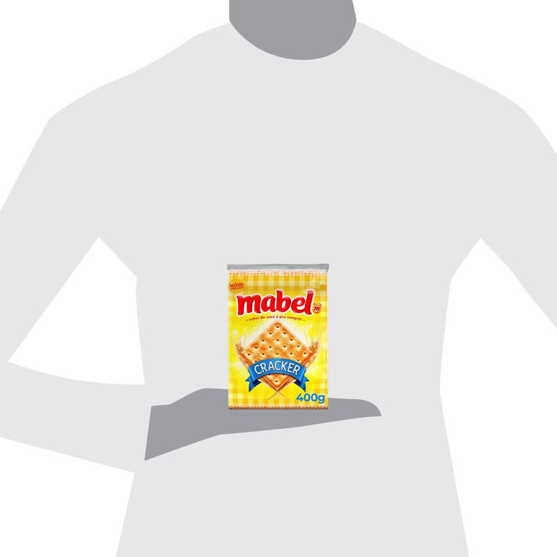 Biscoito Cream Cracker Mabel Pacote 400g Biscoito Cream Cracker Mabel Pacote 400g
