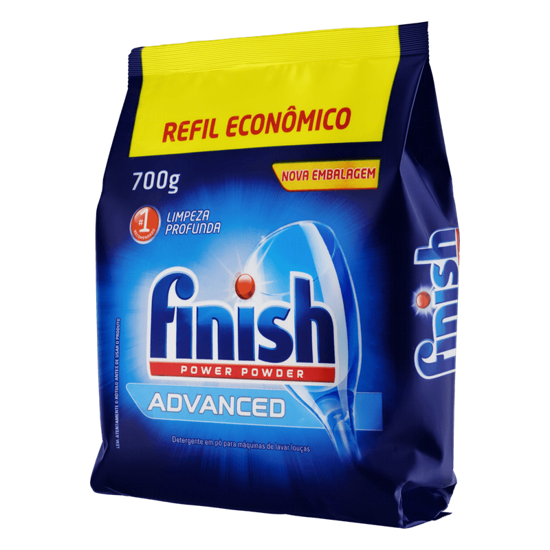 Detergente em Pó para Máquina de Lavar Louças Finish Power Powder ...