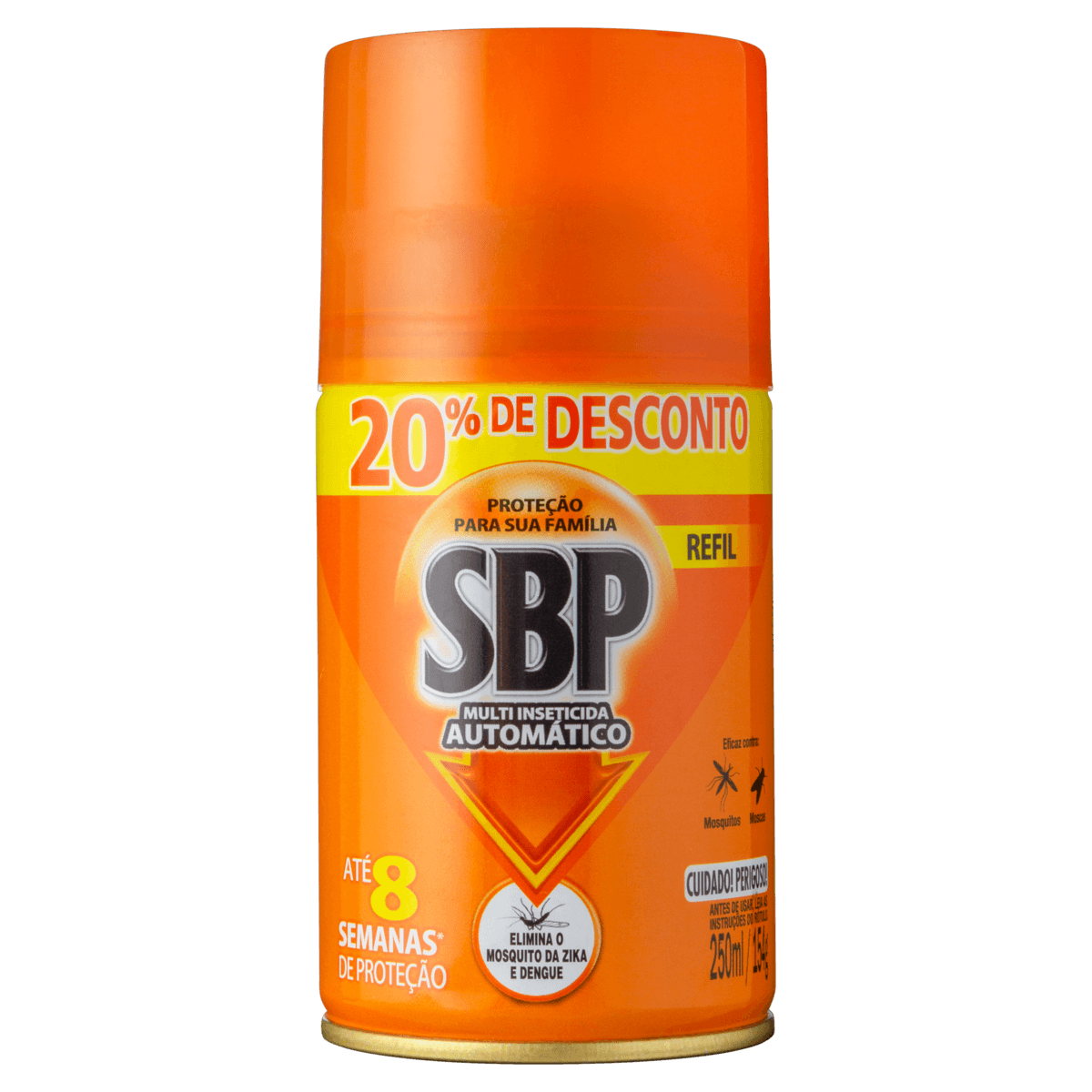 Multi-Inseticida Automático SBP Spray 250ml Refil Grátis 20% de Desconto