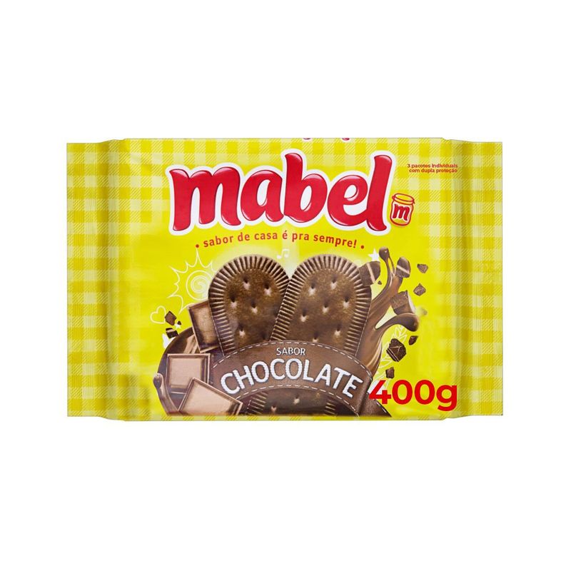 Biscoito Chocolate Mabel Pacote 400g