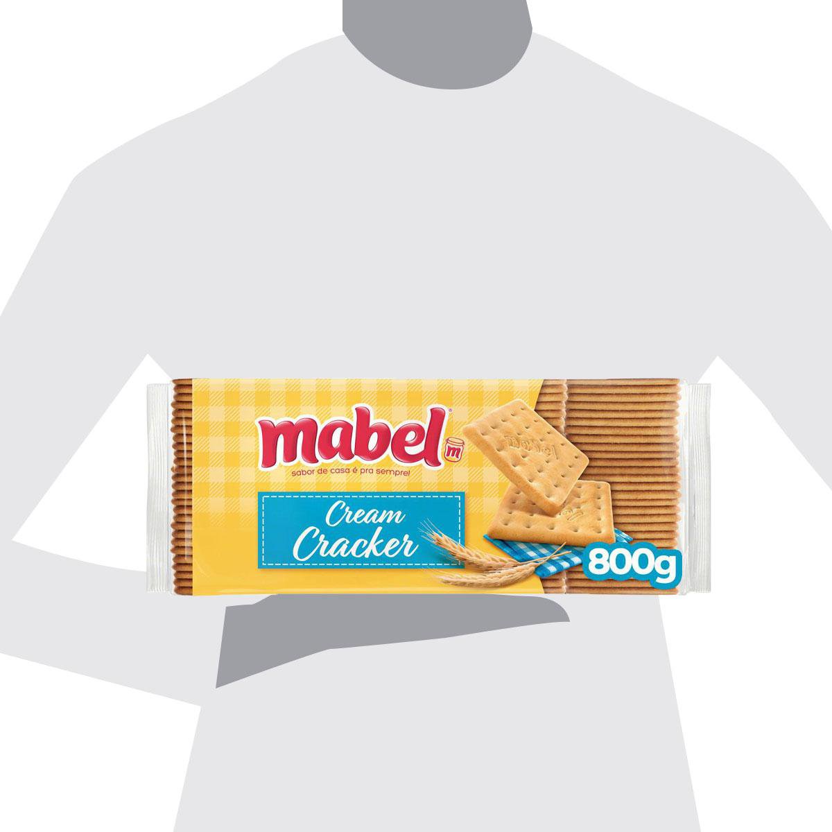 Biscoito Cream Cracker Mabel Pacote 800g